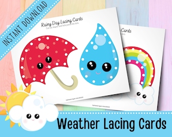 Farm Lacing Cards Set | Sewing Cards | Activities for Toddlers ...
