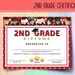 Printable 2nd Grade Graduation Certificate 2023 Star Student Graduation ...