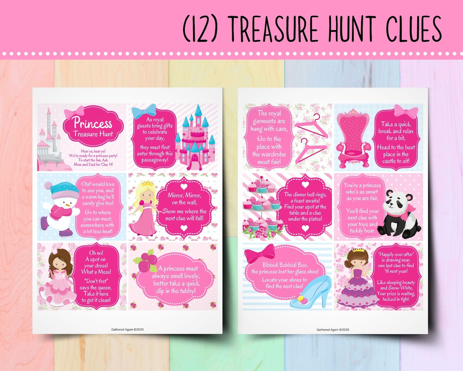 Princess Treasure Hunt for Girls | Birthday Games | Scavenger Hunt ...