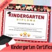 Printable Kindergarten Graduation Certificate 2024 | Star Student ...