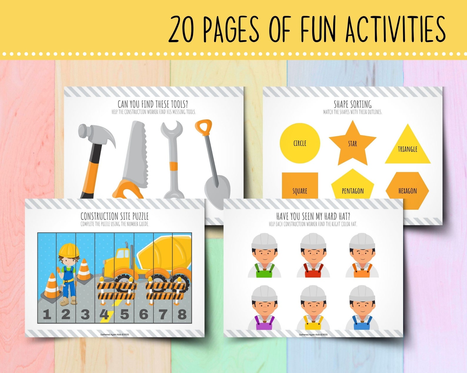 Construction Busy Book for Toddlers Busy Binder Quiet - Etsy