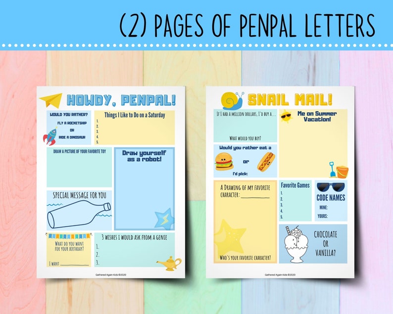 Penpal Letters for Boys | Fun Letters for Kids | Slow Mail for Kids ...