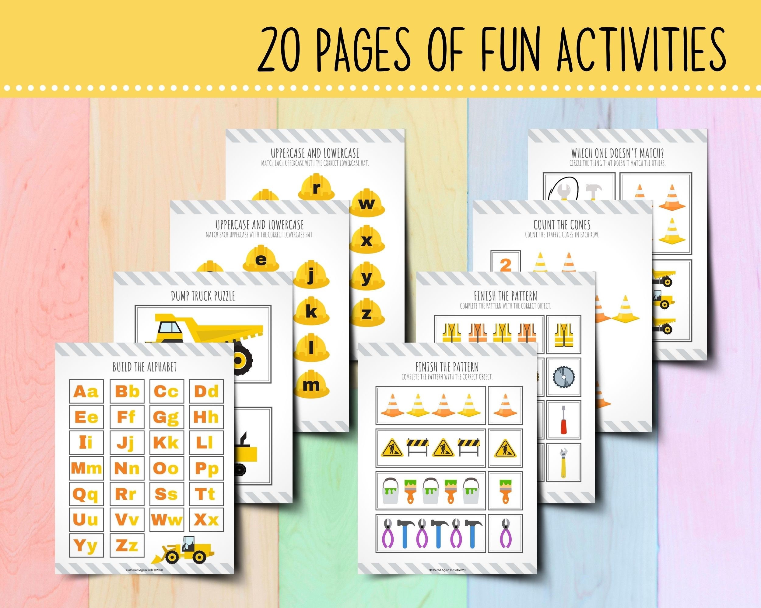 Construction Busy Book for Toddlers Busy Binder Quiet - Etsy