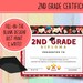 Printable 2nd Grade Graduation Certificate 2023 Star Student Graduation ...
