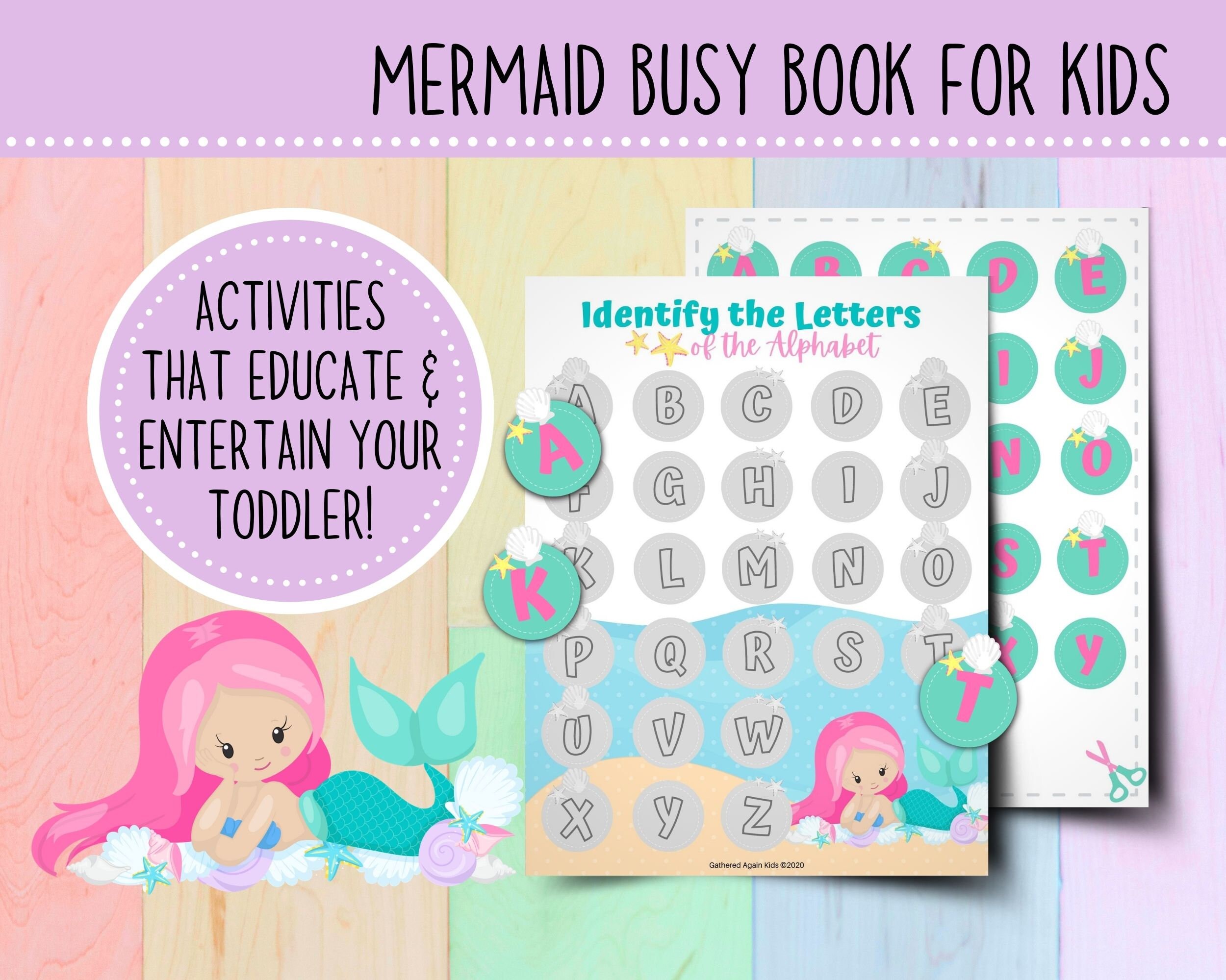 Mermaid Busy Book for Toddlers Girl Busy Book Busy Binder - Etsy