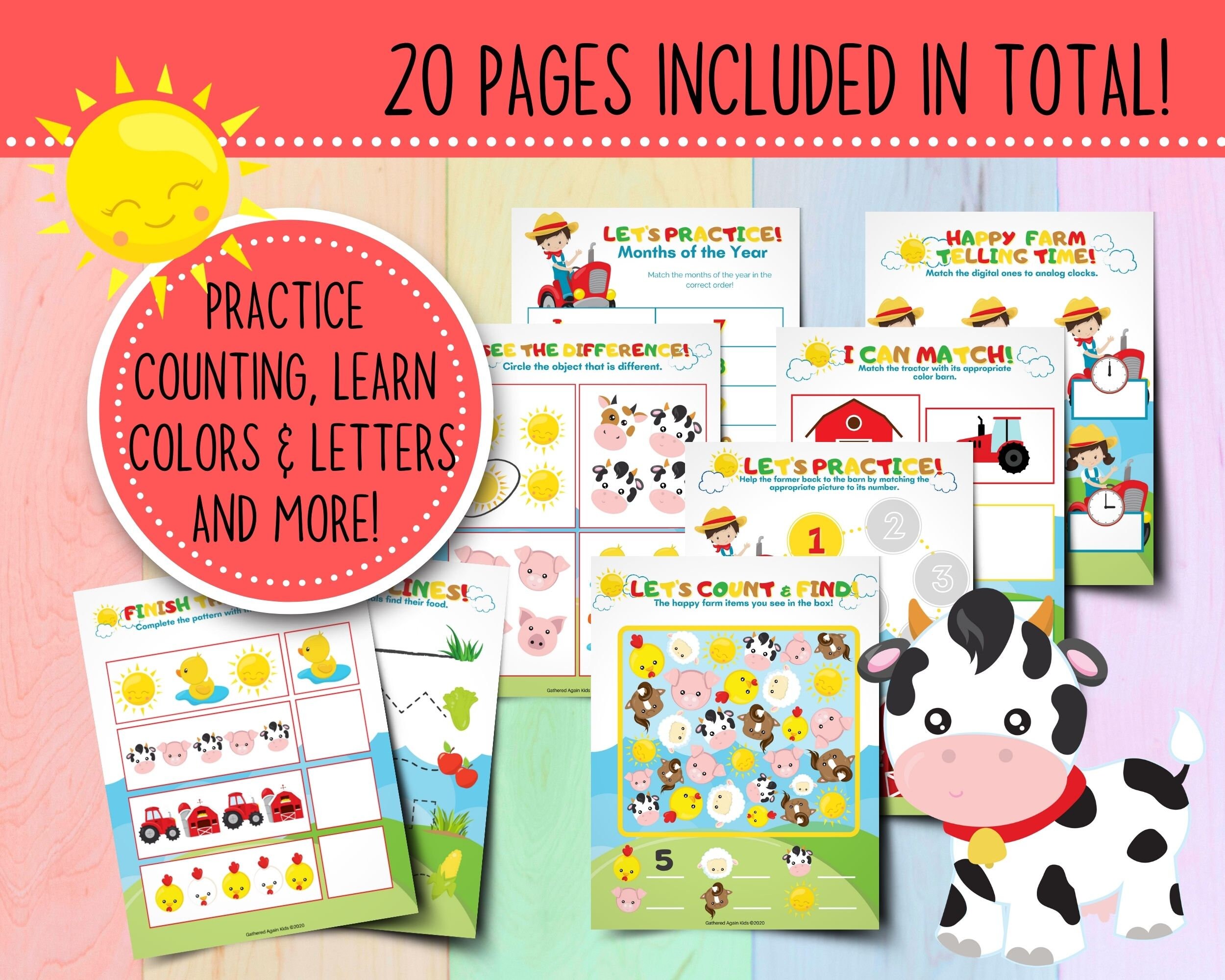 Happy Farm Busy Book for Toddlers | Kids Busy Book | Toddler Activity ...