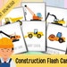 Construction Vehicles Flash Cards | Activities for Toddlers ...