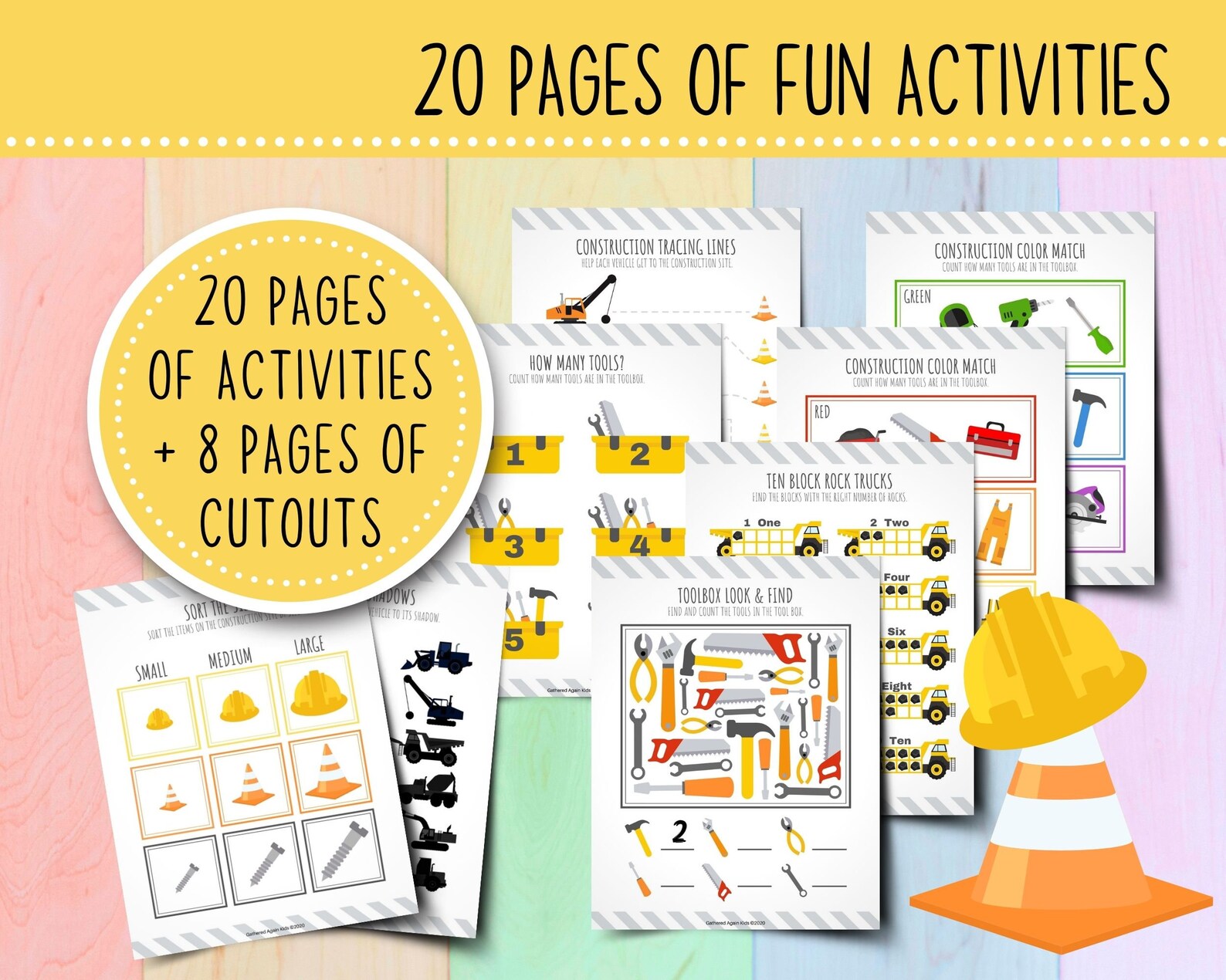 Construction Busy Book for Toddlers Busy Binder Quiet Books Montessori ...