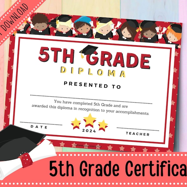 5th Grade Graduation - Etsy