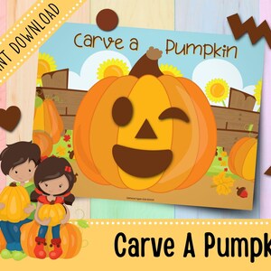 Pumpkin Carving Activity | Jack-o-lantern Shapes Activity | Halloween ...