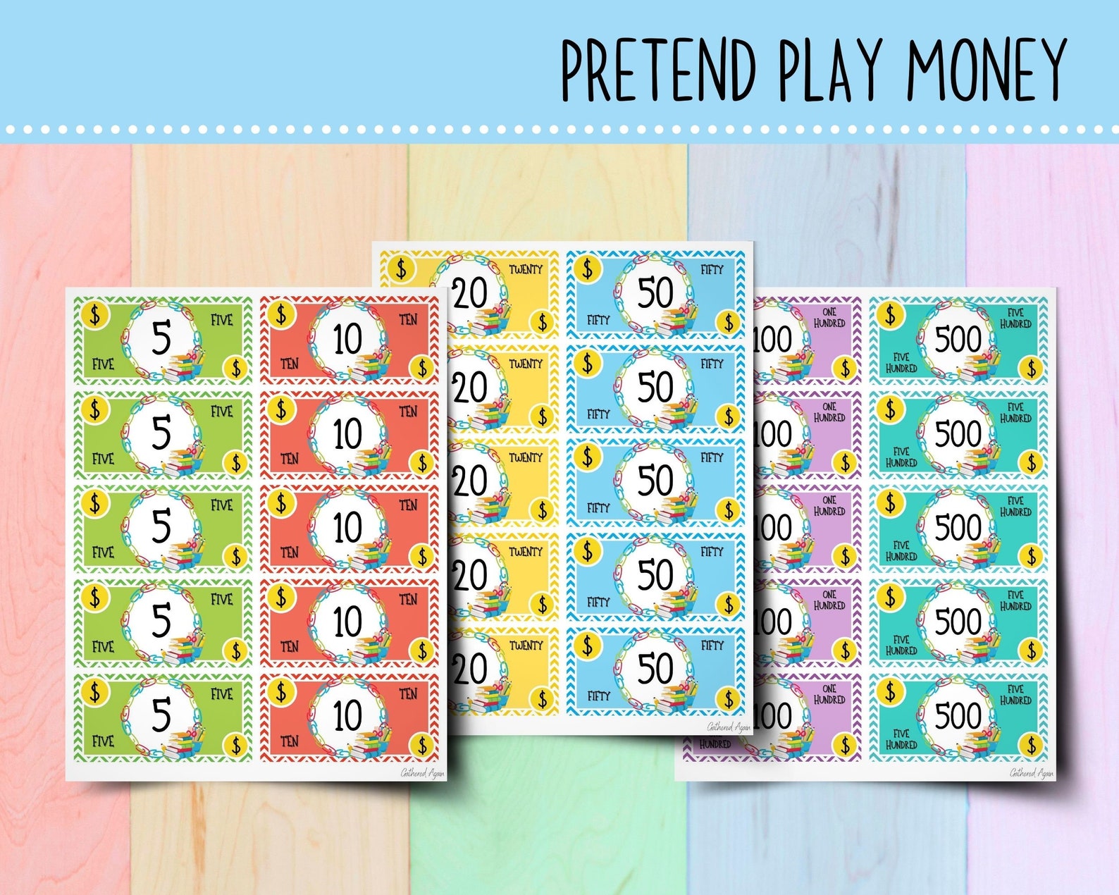 Pretend Play Money for Kids | Classroom Rewards System | Good Behavior ...