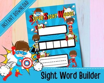 Princess Sight Word Builder Learn to Read Learning | Etsy