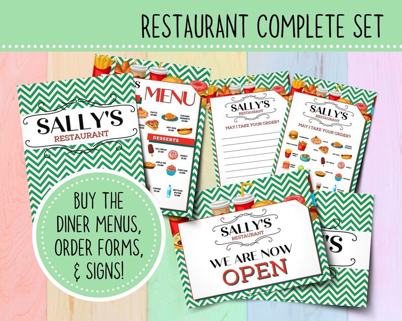 Sally's Restaurant Play Food | Play Restaurant | Fast Food | Activities ...