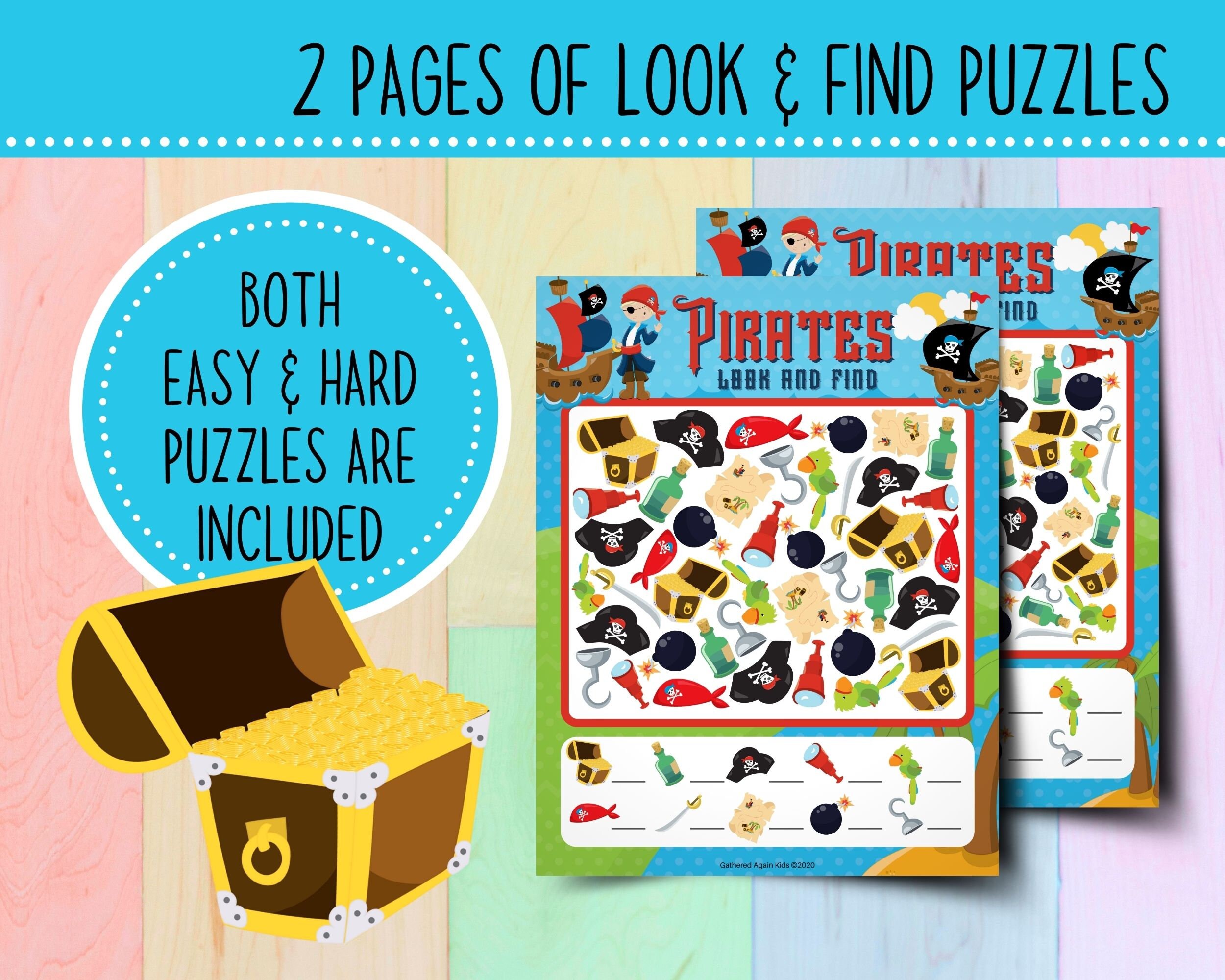 Pirate I Spy Puzzles | Activities for Toddlers | Look and Find ...