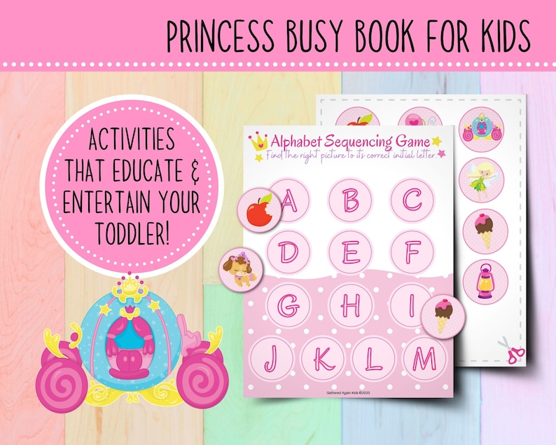 Princess Busy Book for Toddlers | Girl Busy Book | Busy Binder | Quiet ...