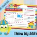 I Know My Address Worksheet for Kids Learn Your Address Preschool ...