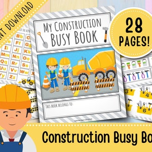 Construction Busy Book for Toddlers | Busy Binder | Quiet Books ...