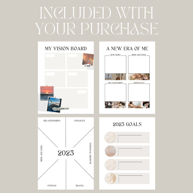 Vision Board Kit for Women 2025 Vision Board Kit Diy Printable Vision ...