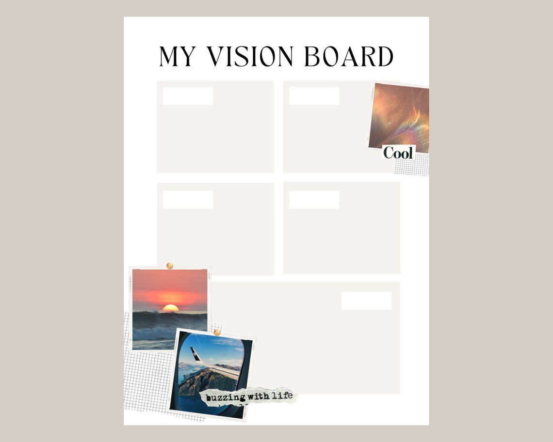 Vision Board Kit |vision Board Printables| Printable Vision Board ...