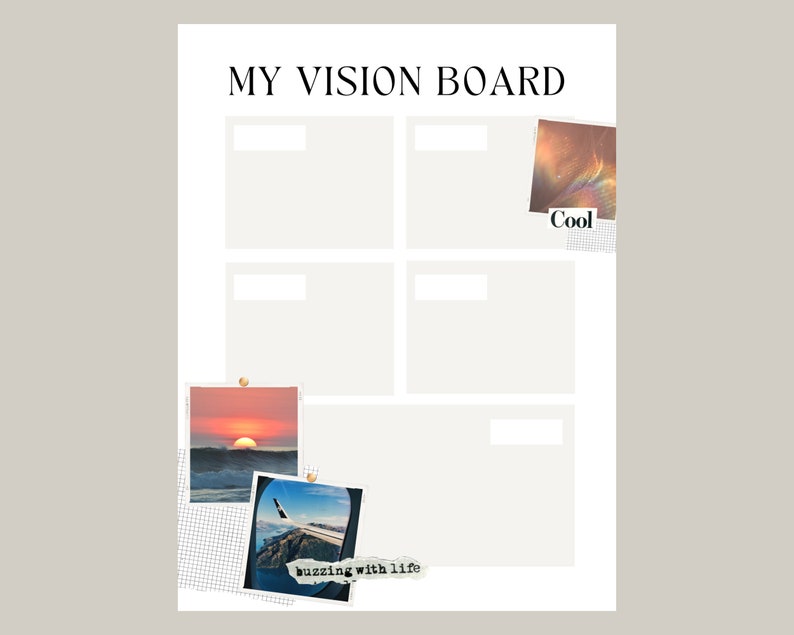 Vision Board Kit |vision Board Printables| Printable Vision Board ...