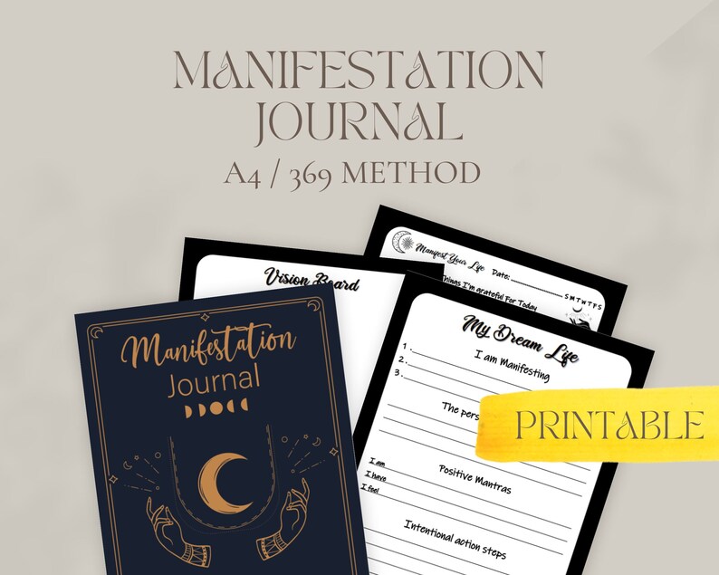 Project 369 Manifestation Journal Printable|manifestation Planner for ...