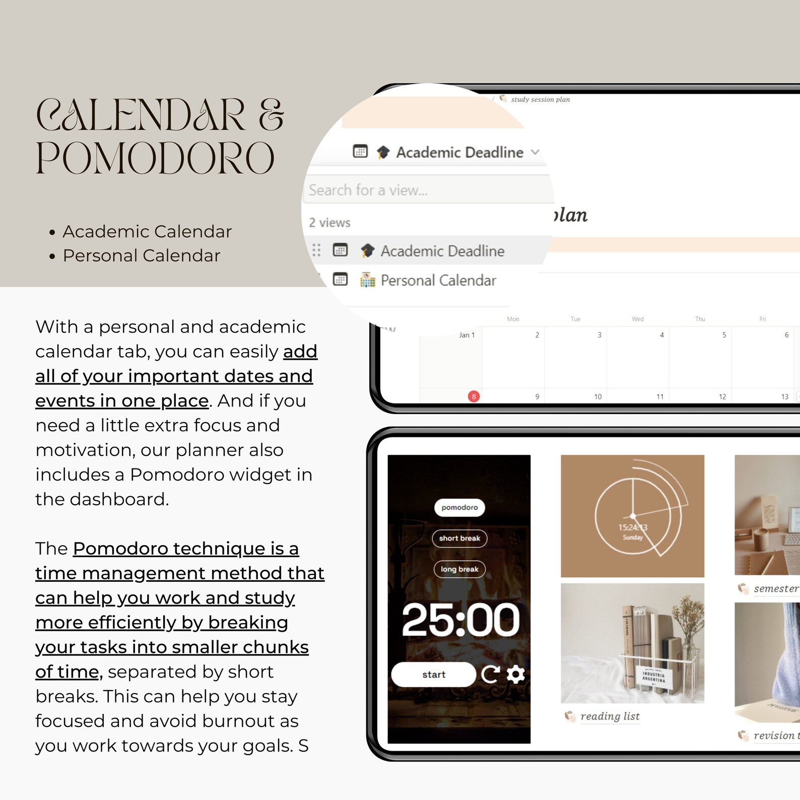Notion Templates for Students | School | Notion Template Aesthetic ...