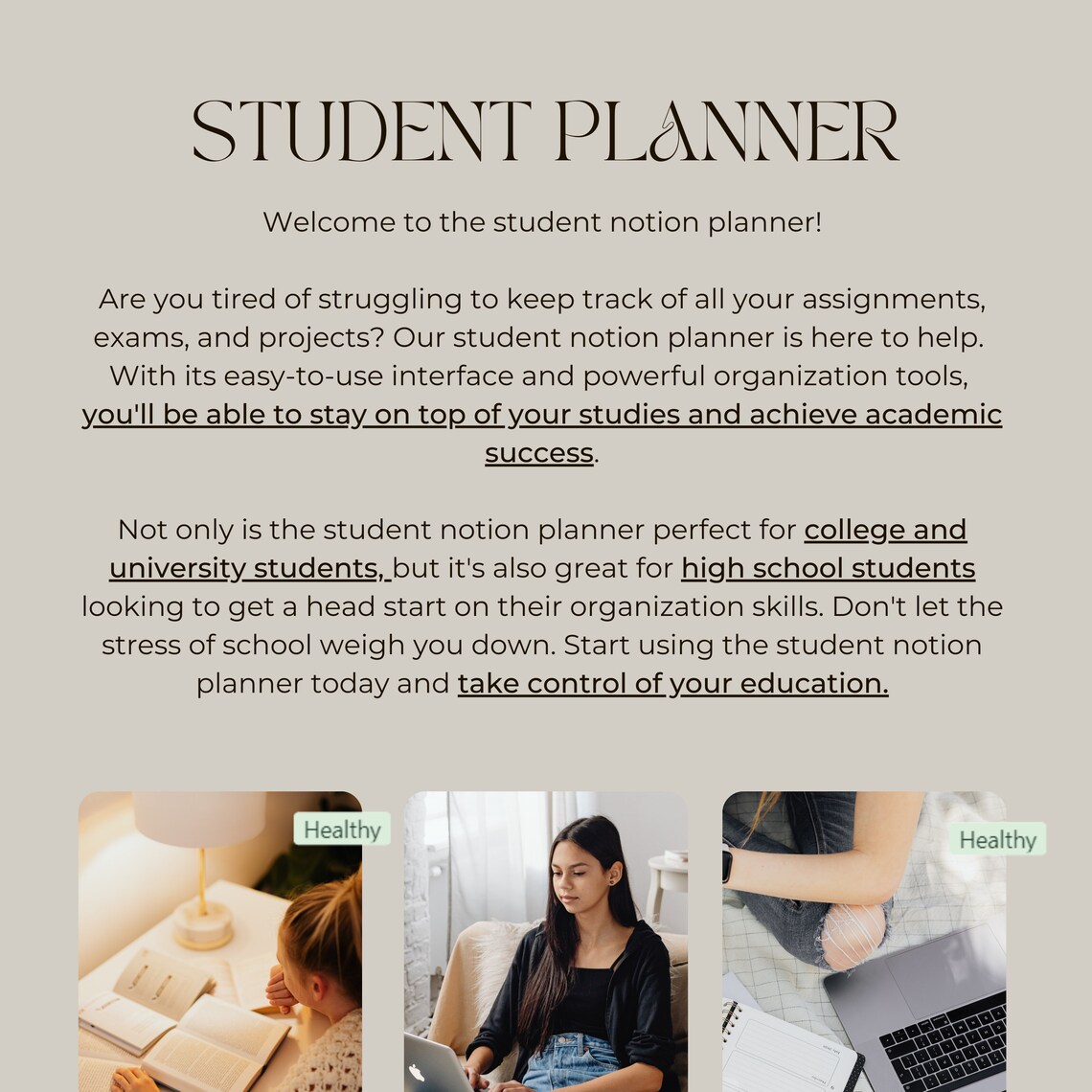 Notion Templates for Students | School | Notion Template Aesthetic ...