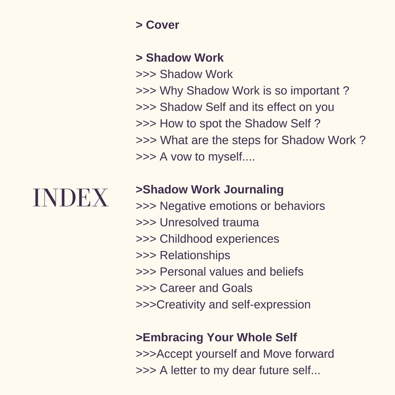 Printable Shadow Work Prompts Journal|100 Pages| Self-development ...