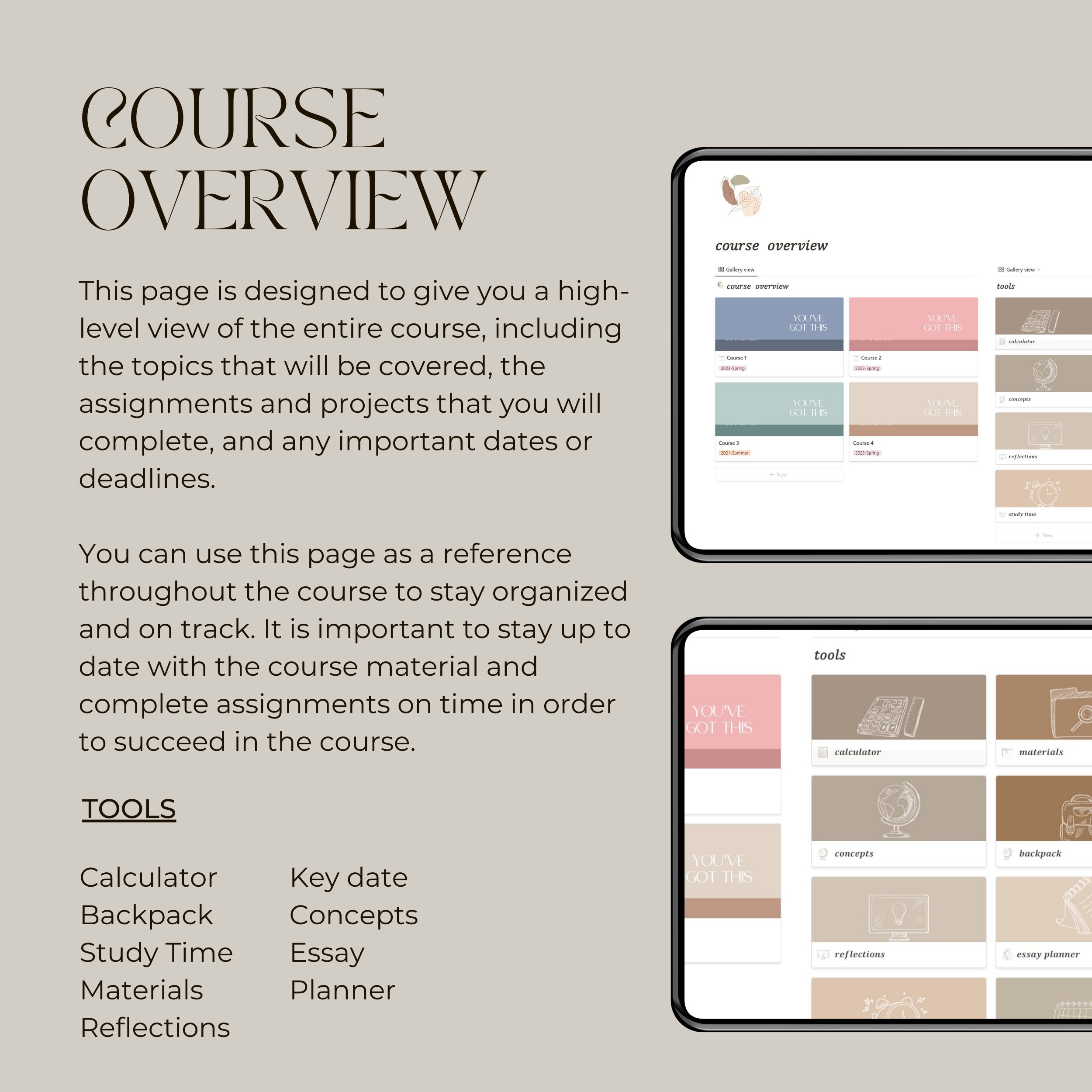 Notion Templates for Students | School | Notion Template Aesthetic ...