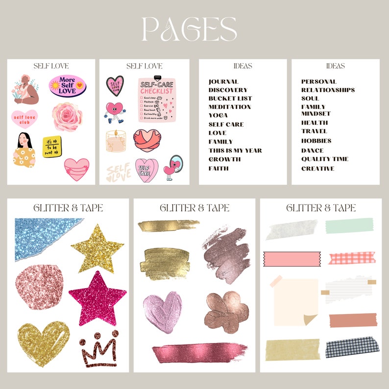 Vision Board Kit for Women 2025 Vision Board Kit Diy Printable Vision ...