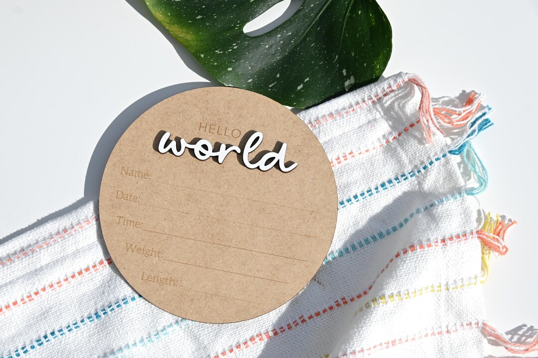 Baby Announcement Sign, New Born Announcement, Nature Name Announcement ...