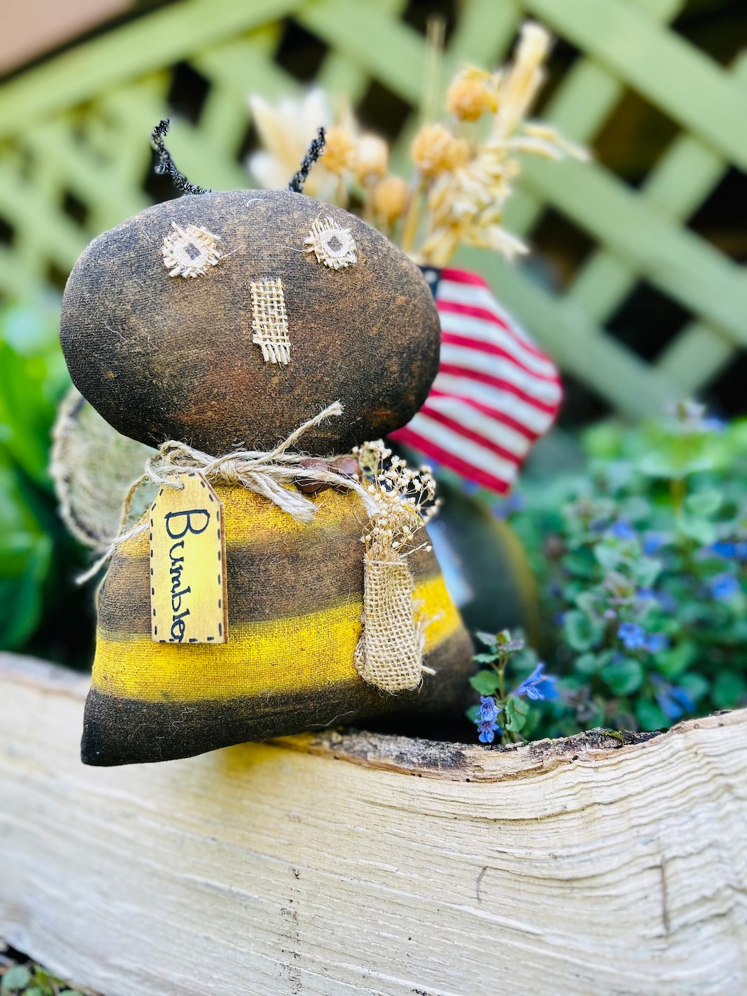 Primitive Bumble Bee~primitive Bee~primitive Bee Decor~primitive Summer ...