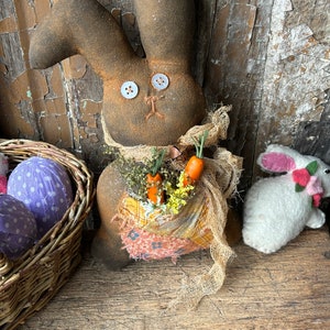 Primitive Chocolate Bunny~primitive Easter Bunny~primitive Easter ...