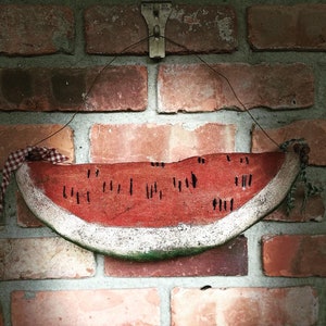 LARGE Primitive Watermelon Slice-primitive Watermelon-primitive Decor ...