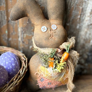 Primitive Chocolate Bunny~primitive Easter Bunny~primitive Easter ...