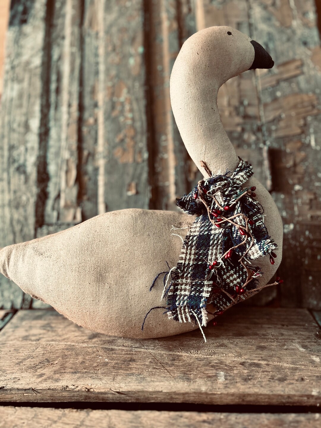 Primitive Handmade Goose, Large Canadian Goose, Goose Decor, Primitive ...