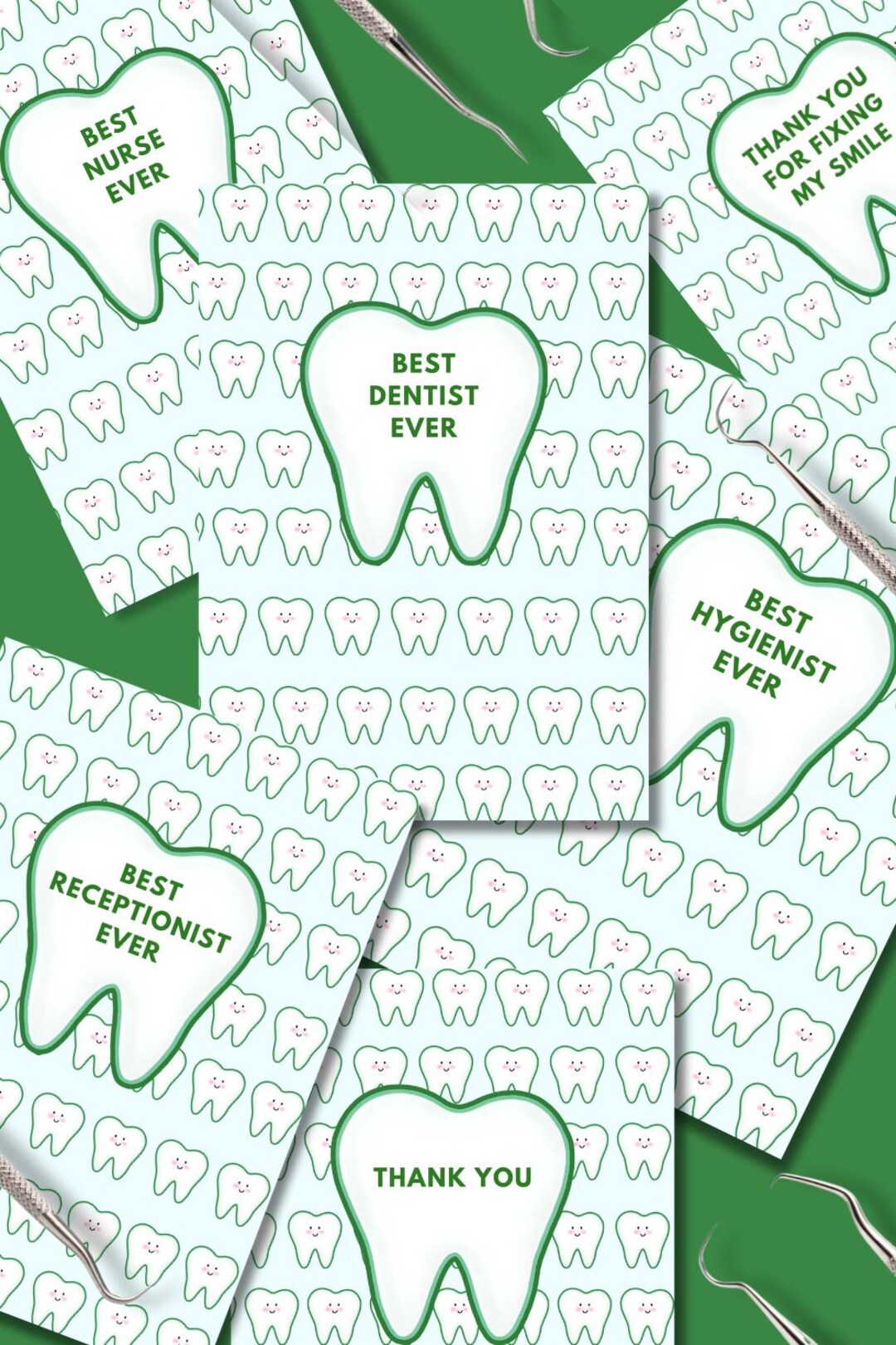 Dental Team Thank You Card Set – 6 Designs | Perfect for Dentists ...