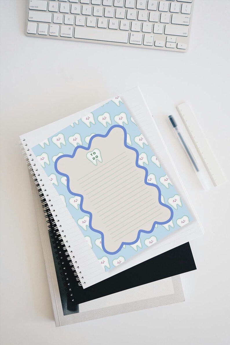 Cute Tooth To-do List | 6 Colors | Printable | A4 & A5 Digital Planner ...