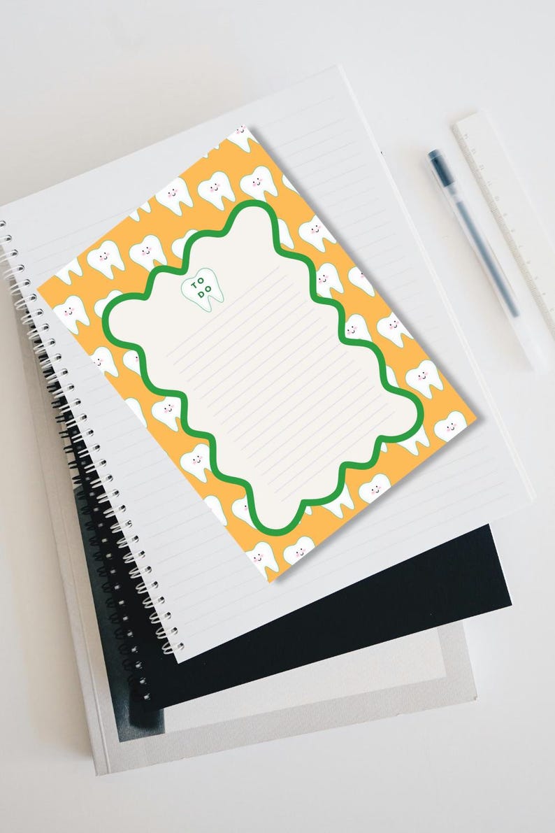 Cute Tooth To-do List | 6 Colors | Printable | A4 & A5 Digital Planner ...