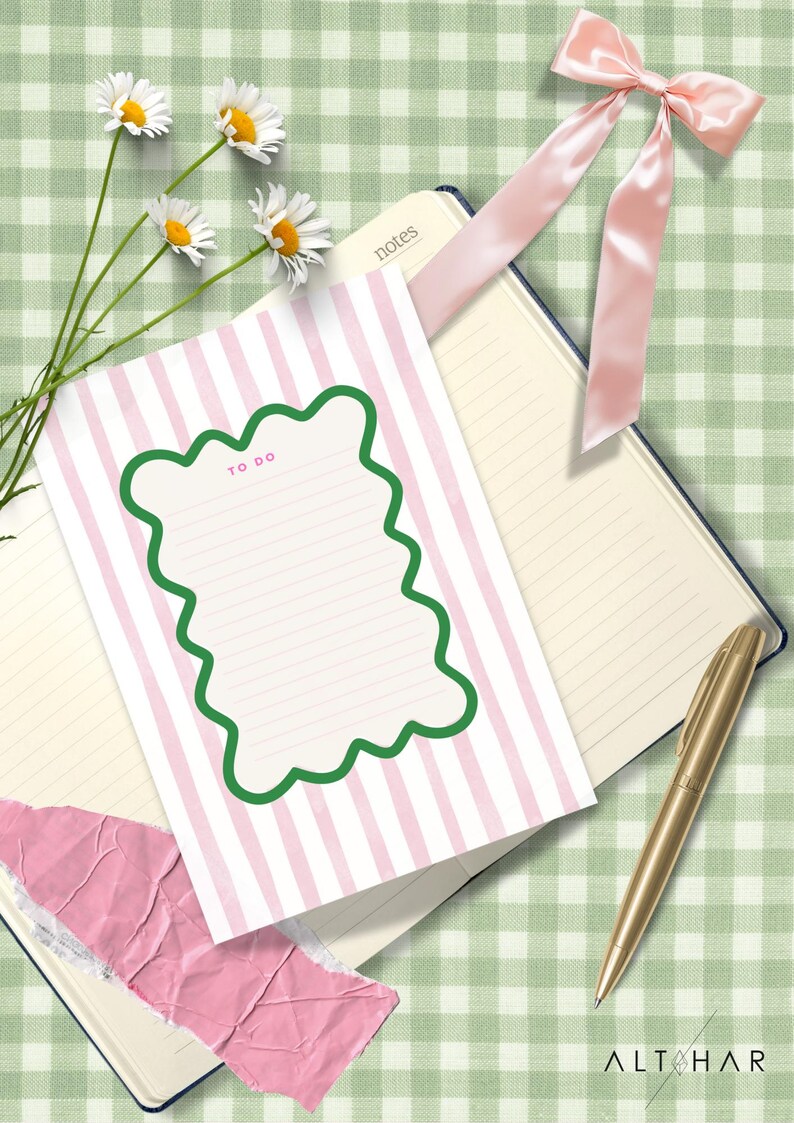 Coquette To-do List Printable | Aesthetic Daily Planner | Cute PDF Task ...