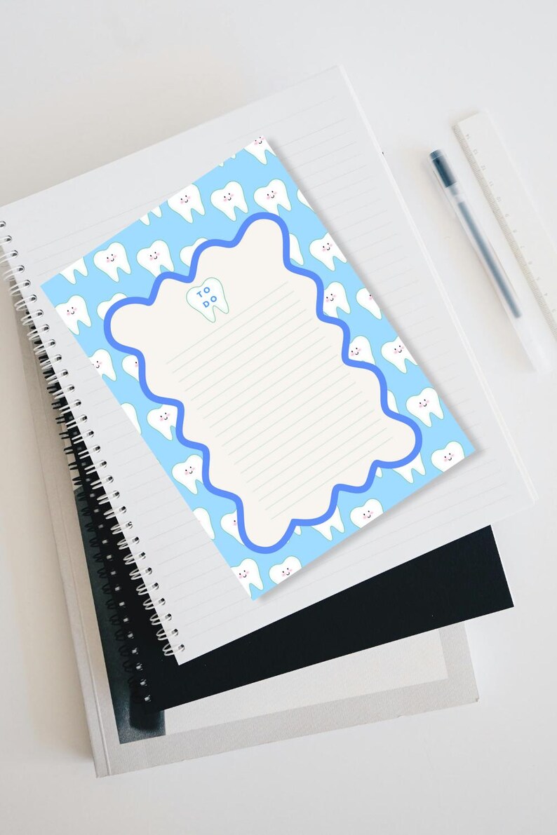 Cute Tooth To-do List | 6 Colors | Printable | A4 & A5 Digital Planner ...