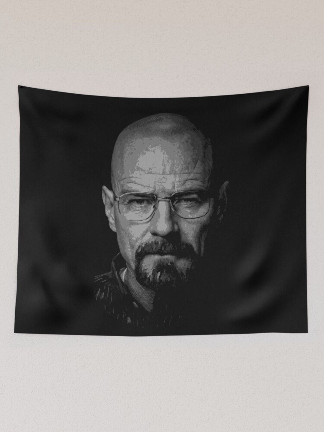 Walter White Vector Art Wall Tapestry, Breaking Bad Wall Hanging ...