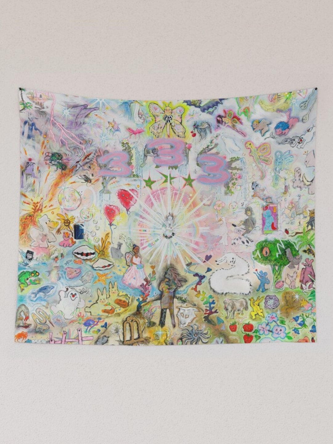 Drain Gang Bladee 333 Album Cover Wall Tapestry, Bladee Wall Hanging ...