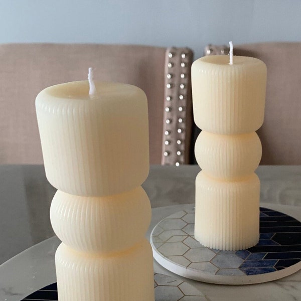 Elegant Pillar Candle Holder - Etsy