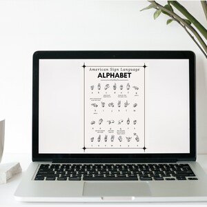 ASL Alphabet Sheet Printable Pdf|educational Poster for Playroom Wall ...