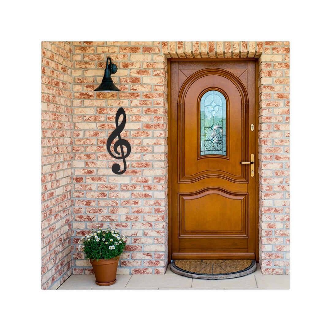 Musical Note Treble Clef Metal Wall Art | Melody Wall Art | Music Wall ...