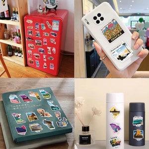 50 USA Map, States Sticker - Self Adhesive US State Sticker for ...