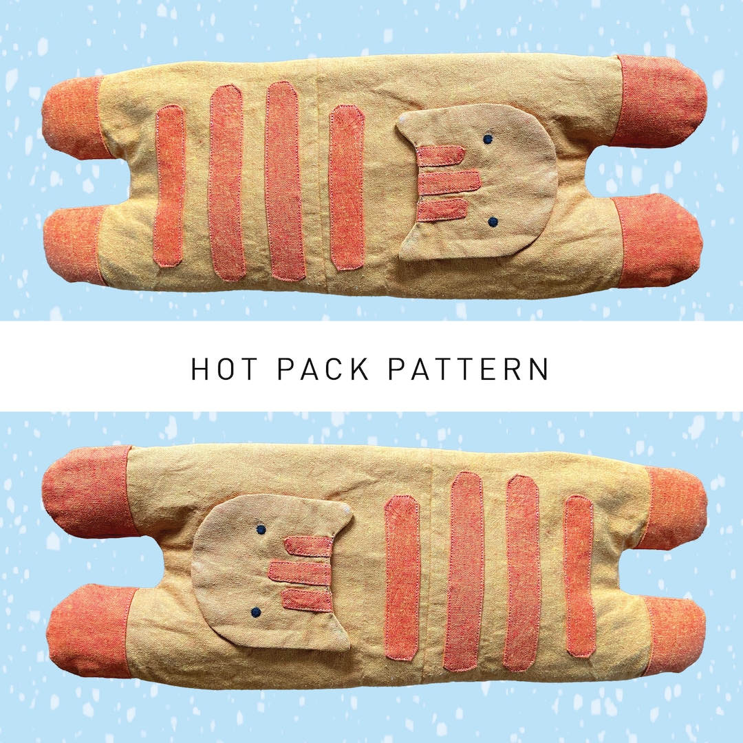 Microwavable Hot Pack Sewing Pattern Instant Download PDF | Cat, Fox ...