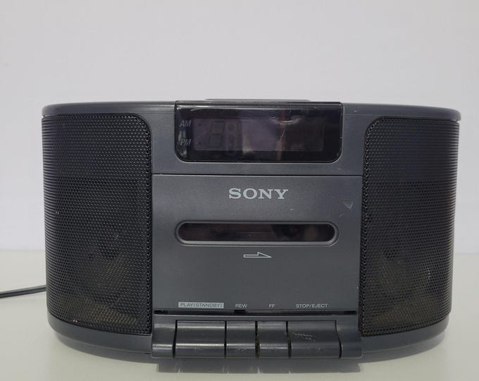 Sony Dream Machine Icf-cs650 Stereo AM/FM Radio Cassette Player Alarm ...