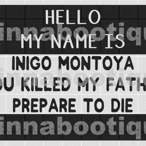 Inigo Montoya - Etsy